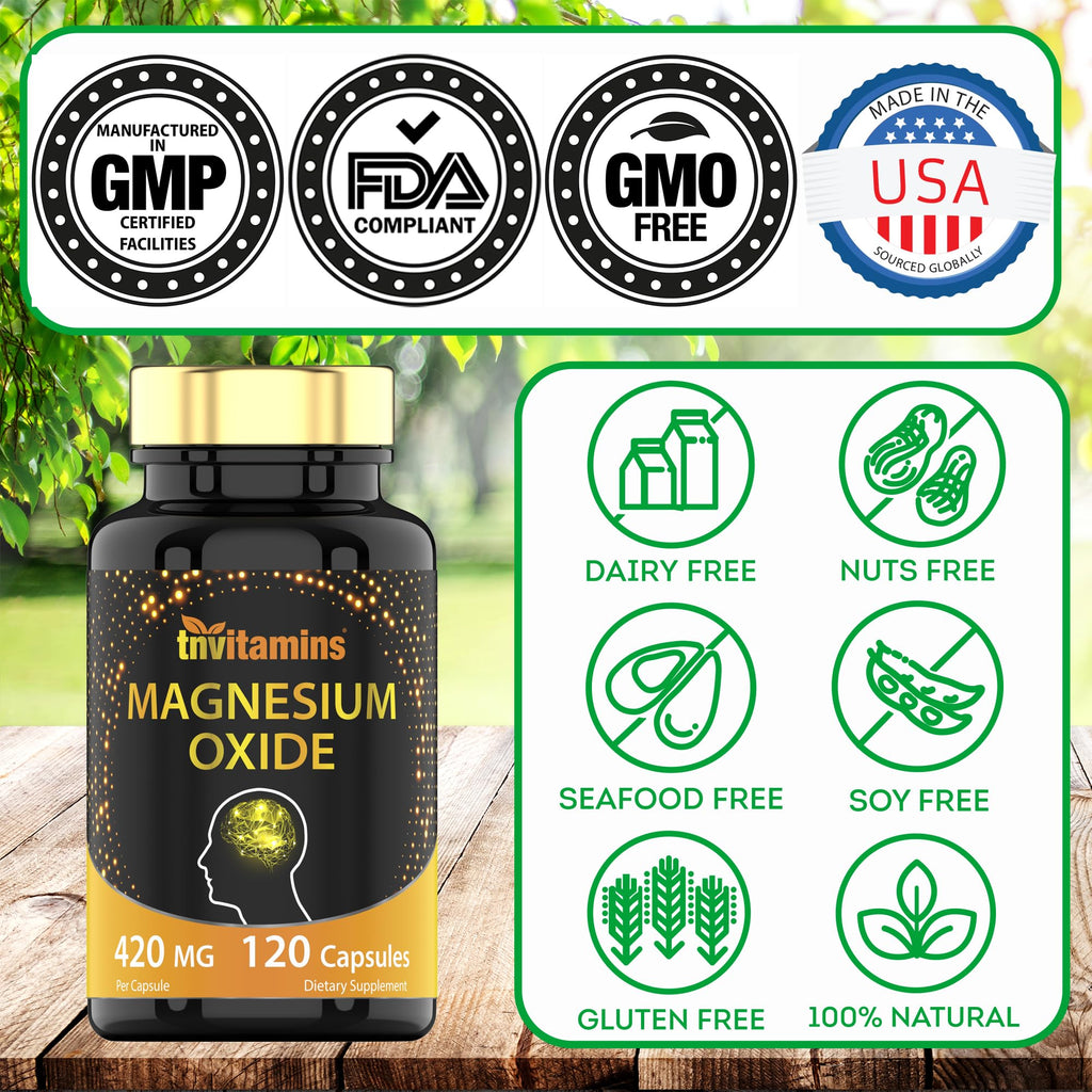 magnesium oxide for stress relief