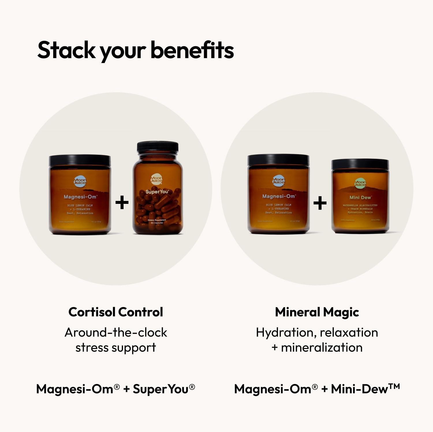 Magnesium powder for a restful night