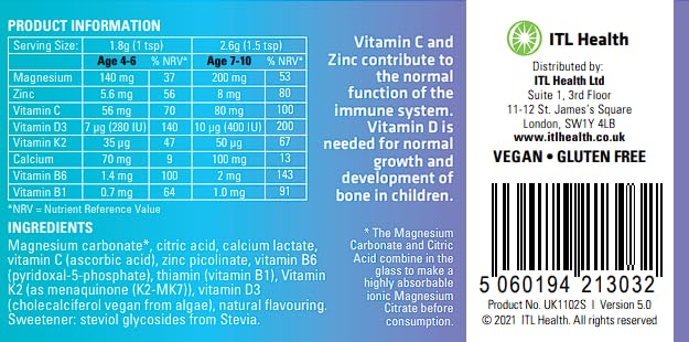 magnesium powder for active kids