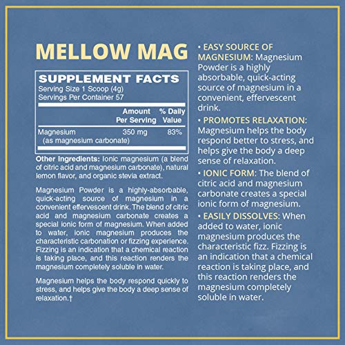 Magnesium powder for better sleep support