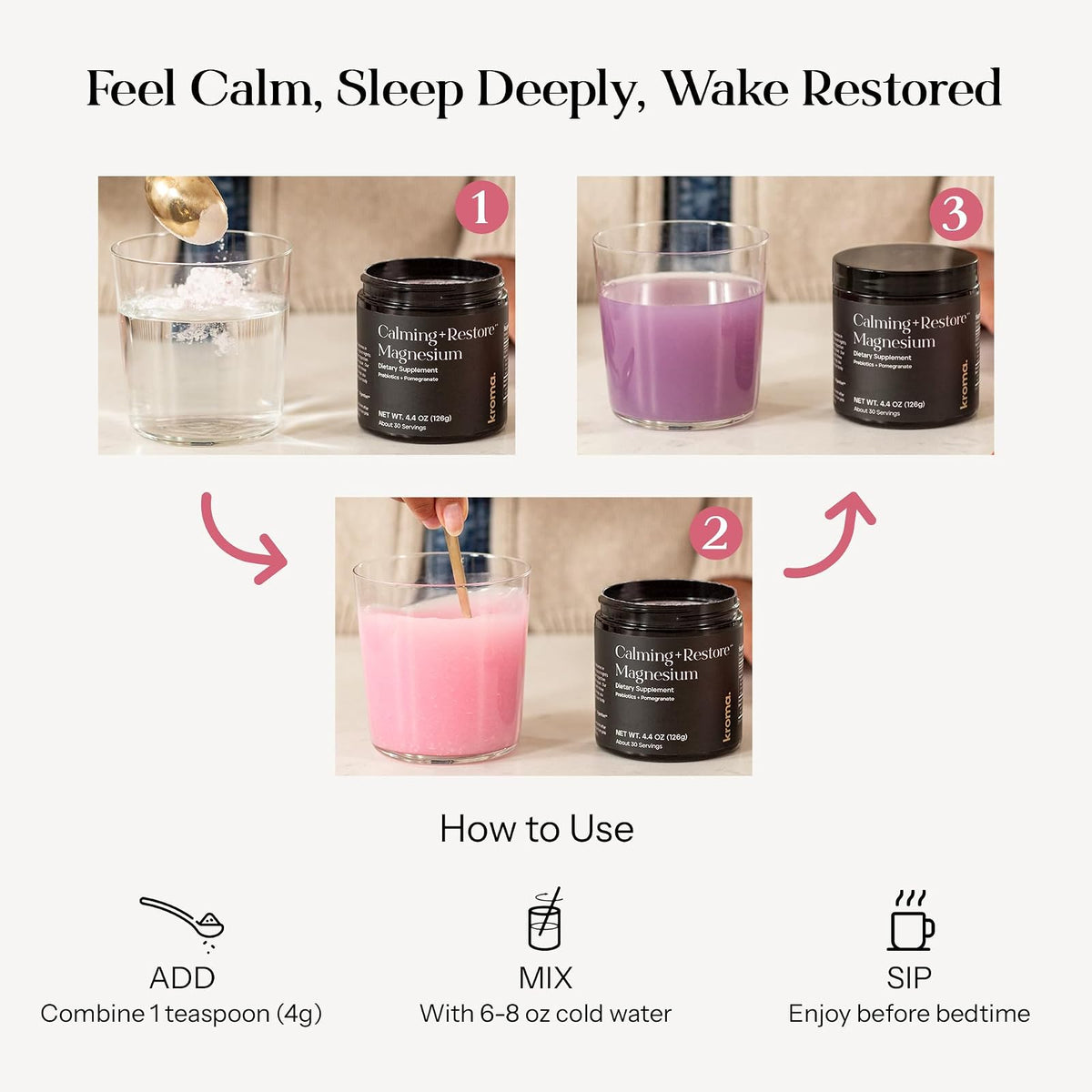 Magnesium powder for better sleep
