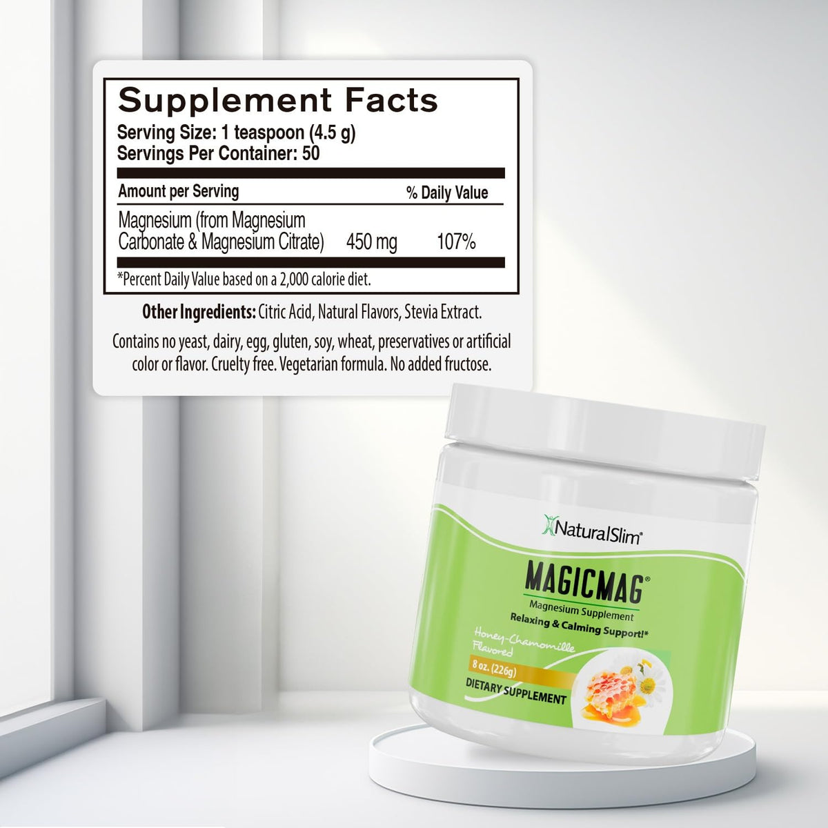Magnesium powder for better sleep