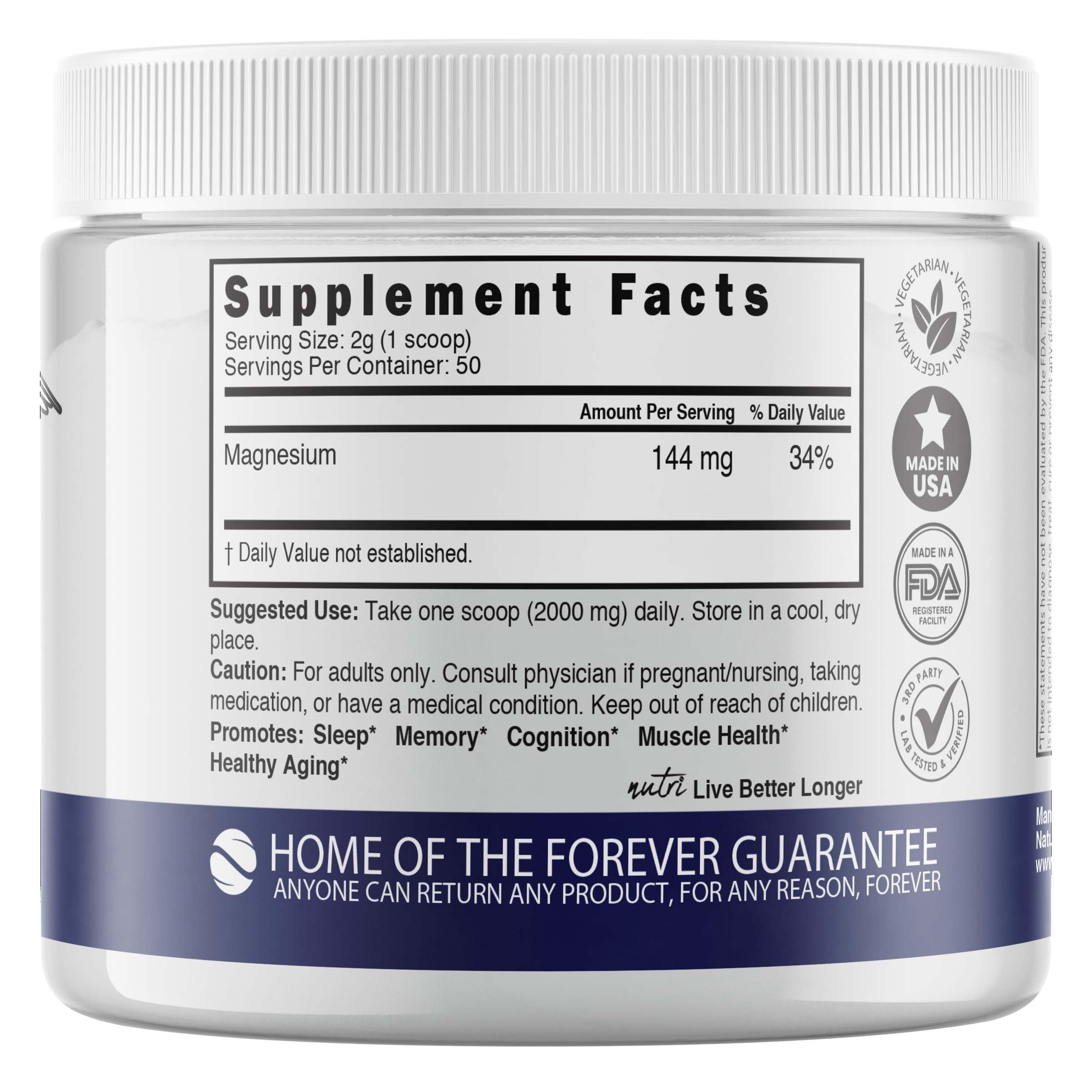 magnesium powder for cognitive function