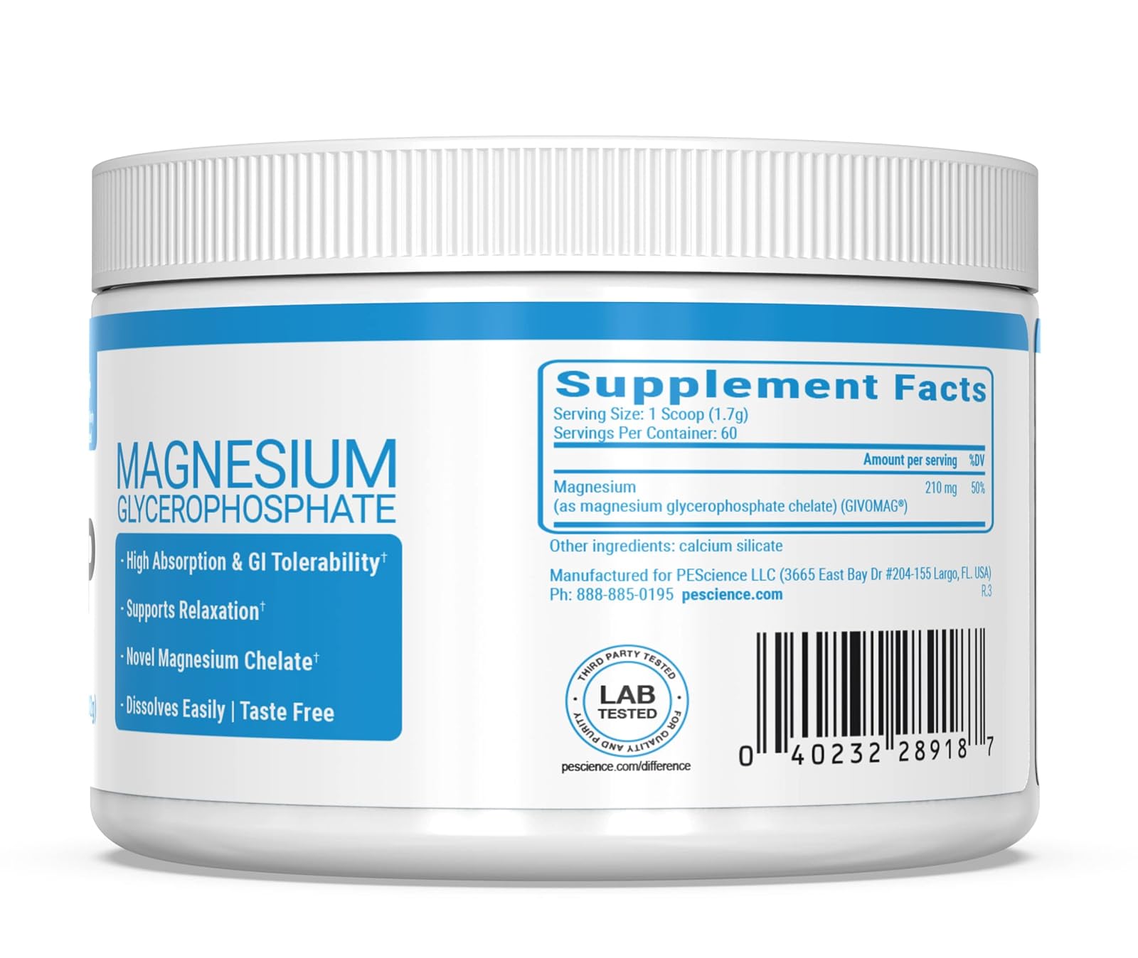 Magnesium powder for daily wellness