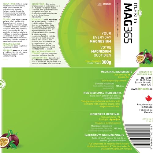 magnesium powder for enhanced recovery