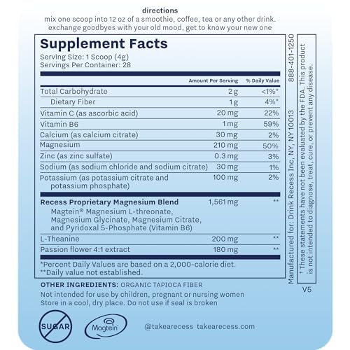 magnesium powder for improved mood support