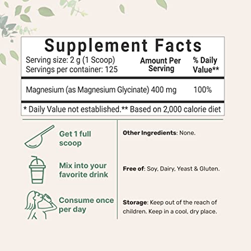 magnesium powder for muscle relaxation