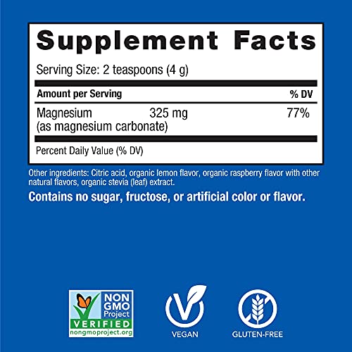 Magnesium powder for relaxation and sleep