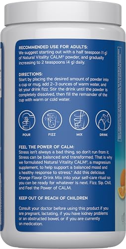 Magnesium powder for stress relief and calm