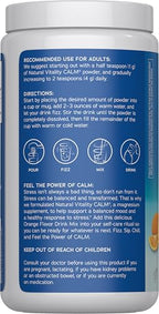 Magnesium powder for stress relief and calm