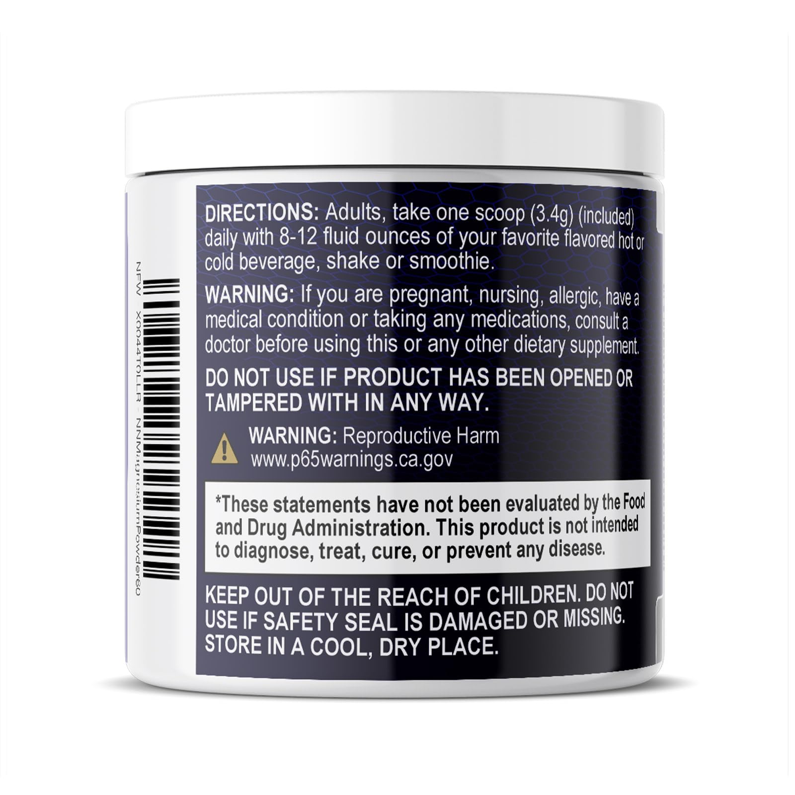 magnesium powder for stress relief