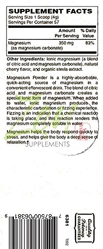 magnesium powder for stress relief