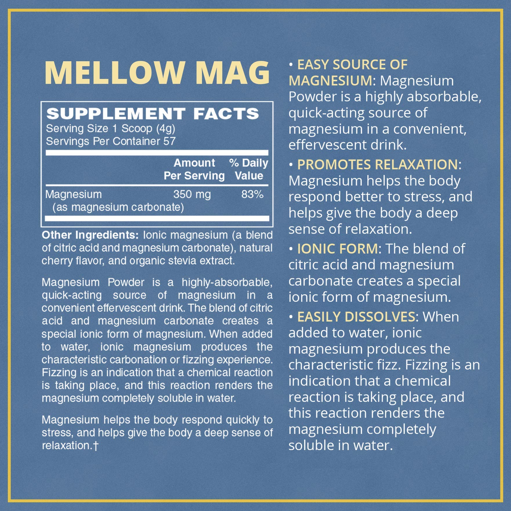 magnesium powder for total relief