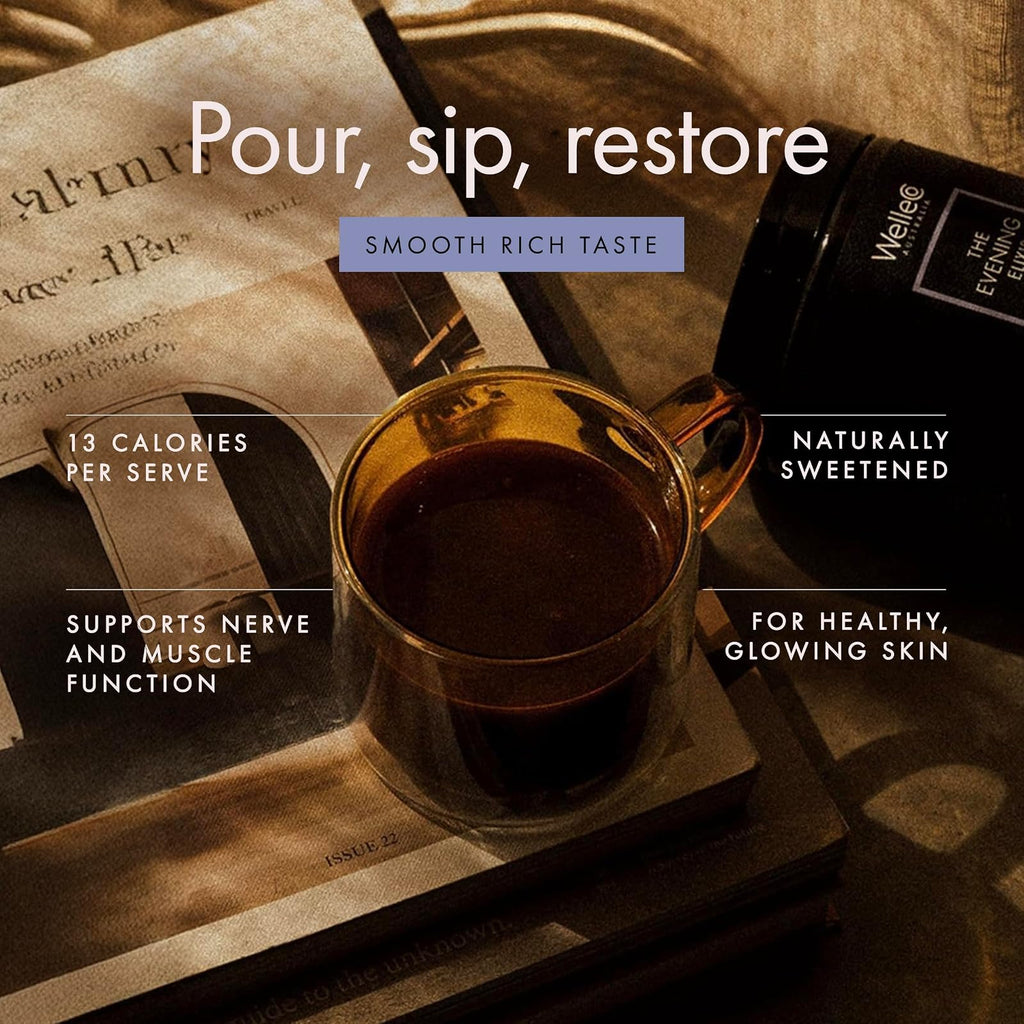 Magnesium rich evening beverage