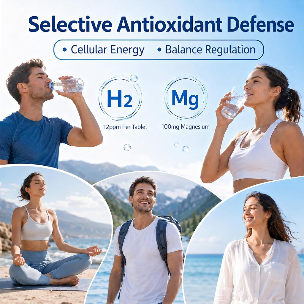 Magnesium-rich tablets for energy