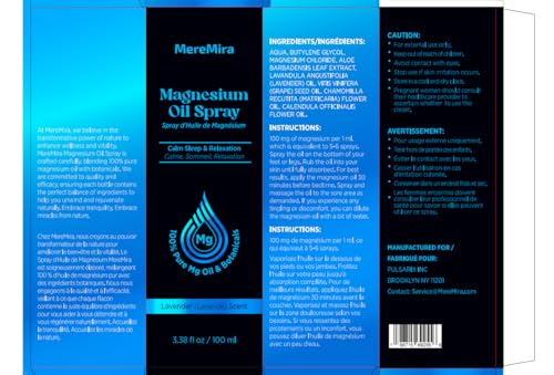 magnesium spray for body and feet