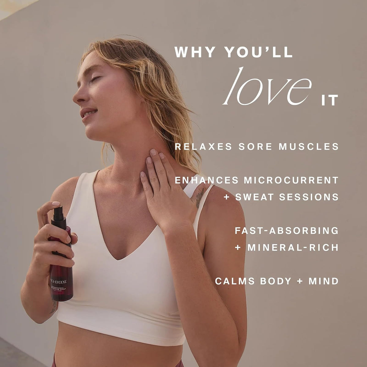 Magnesium spray for muscle recovery