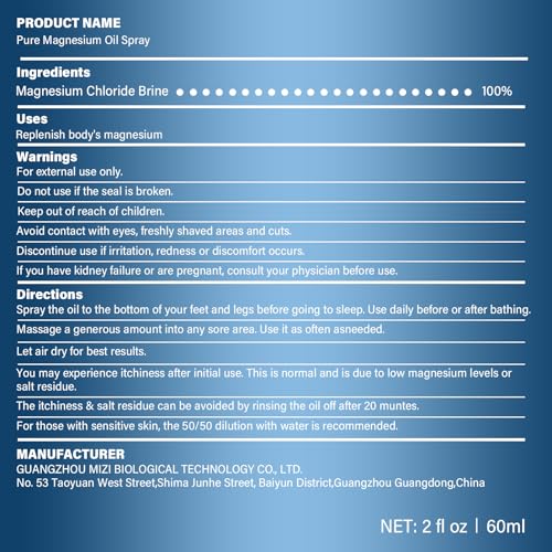 magnesium spray for muscle recovery