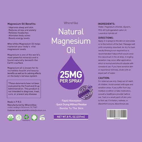 magnesium spray for nighttime relaxation