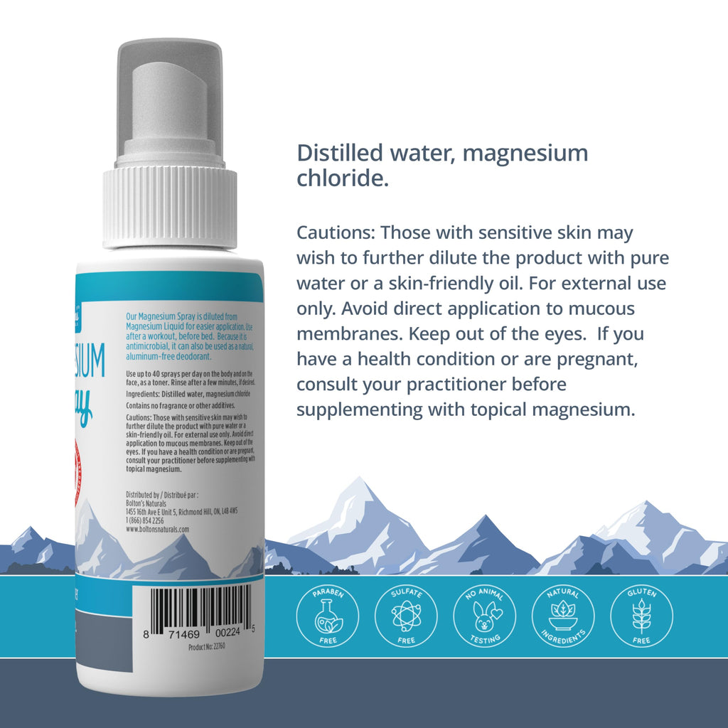 magnesium spray for soothing sore muscles