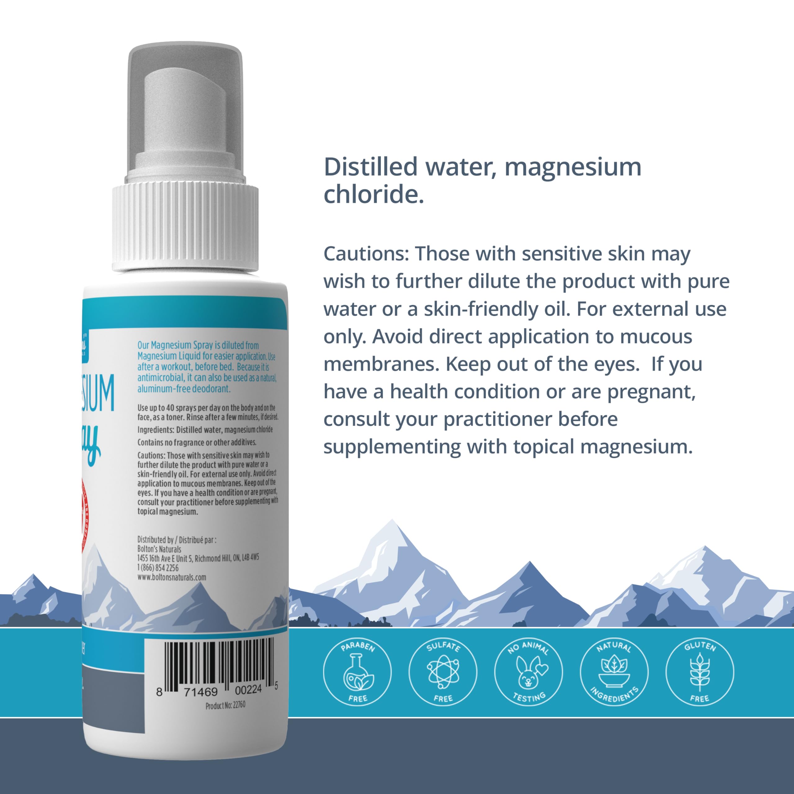 magnesium spray for soothing sore muscles