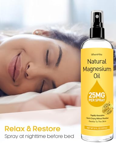 magnesium spray for soothing tired muscles