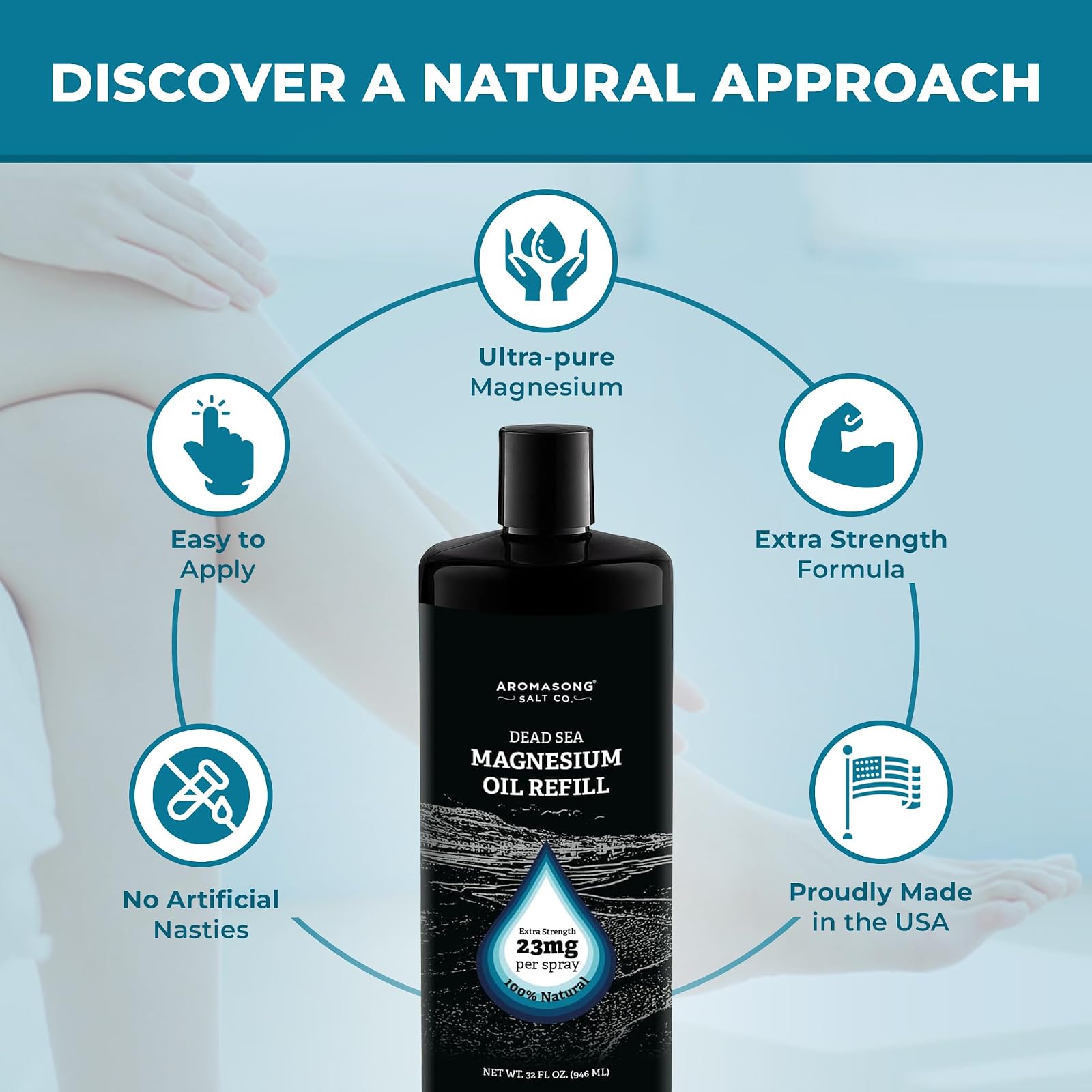 Magnesium spray refill for better sleep