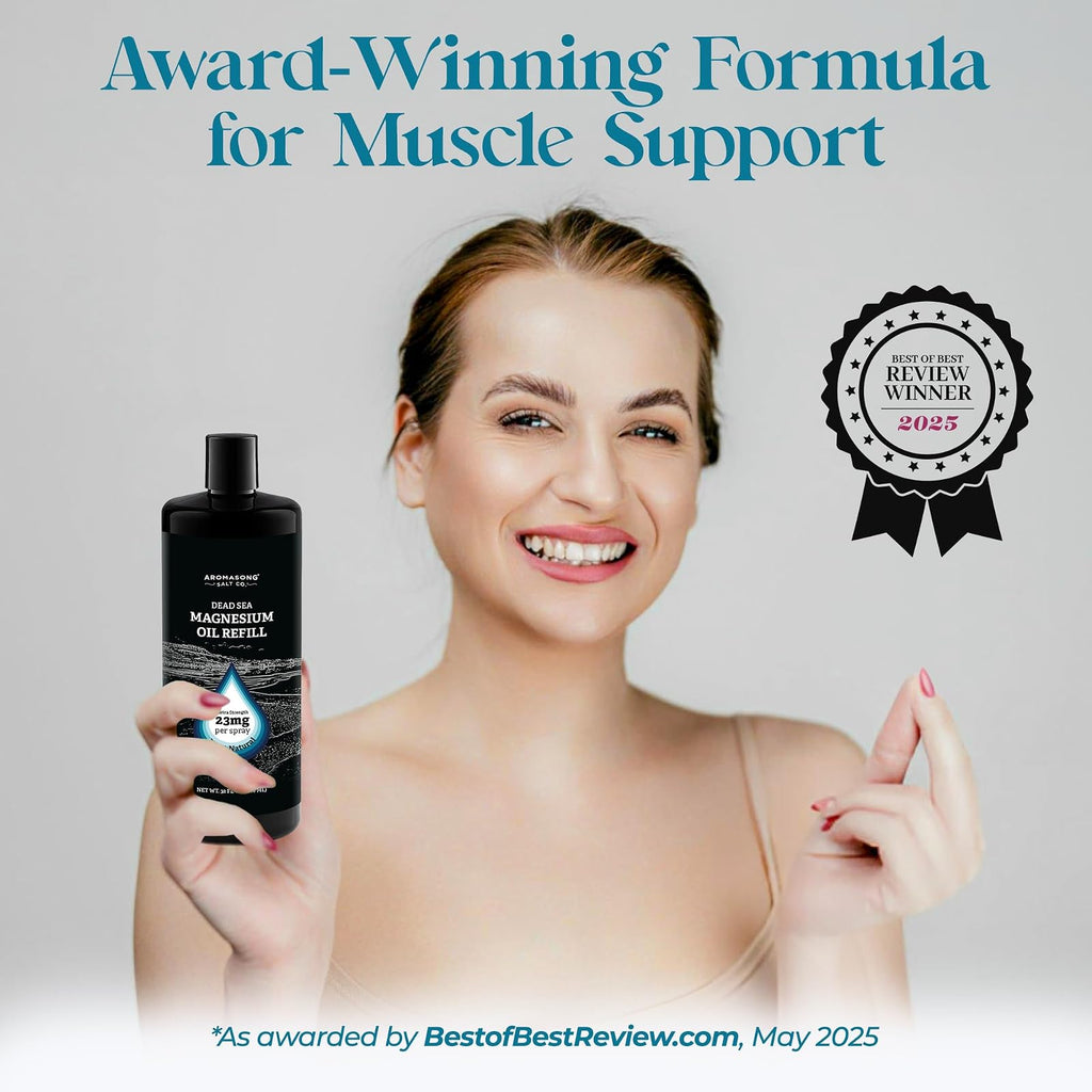 Magnesium spray to soothe sore muscles