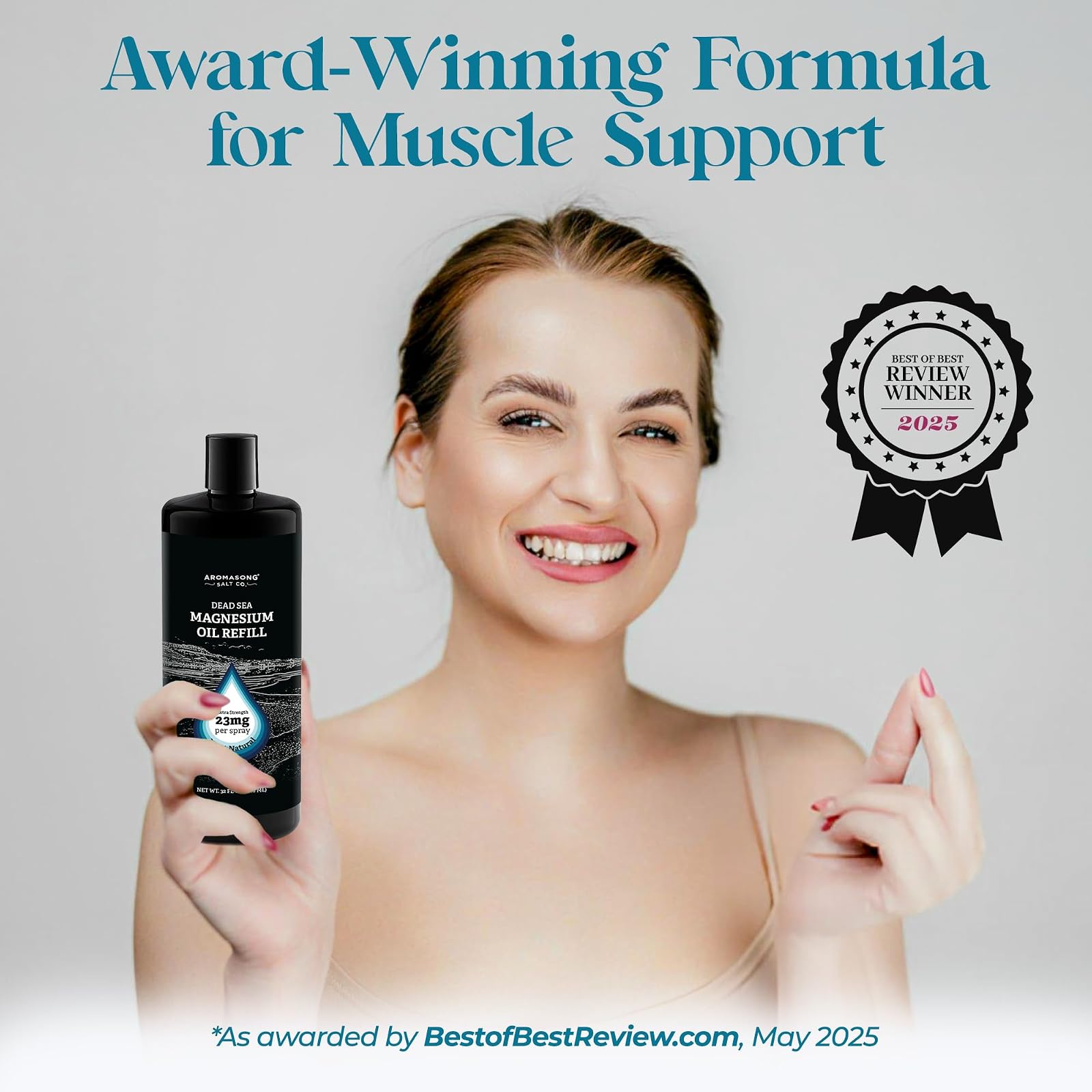 Magnesium spray to soothe sore muscles