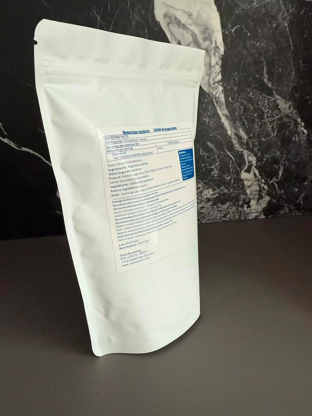 Magnesium sulfate for detoxifying