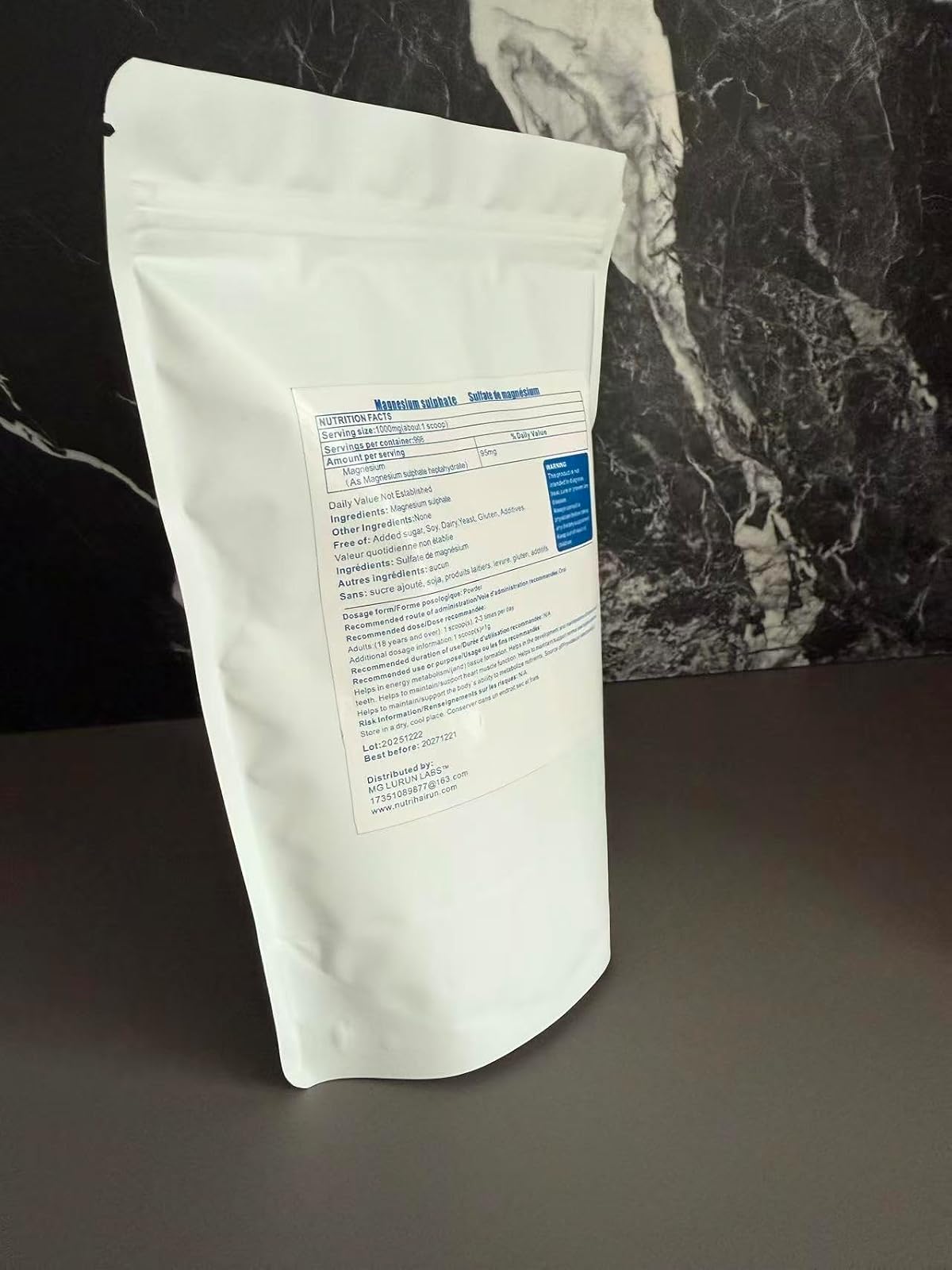 Magnesium sulfate for detoxifying