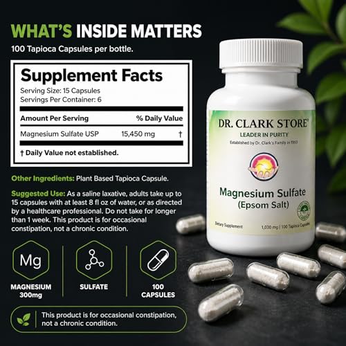Magnesium sulfate for holistic health