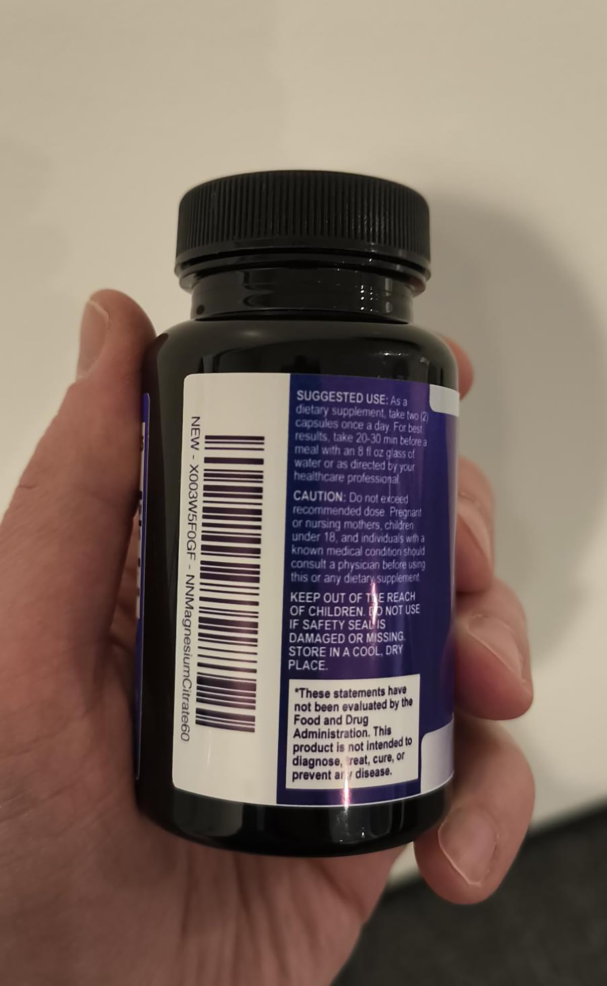 Magnesium supplement for active lifestyles