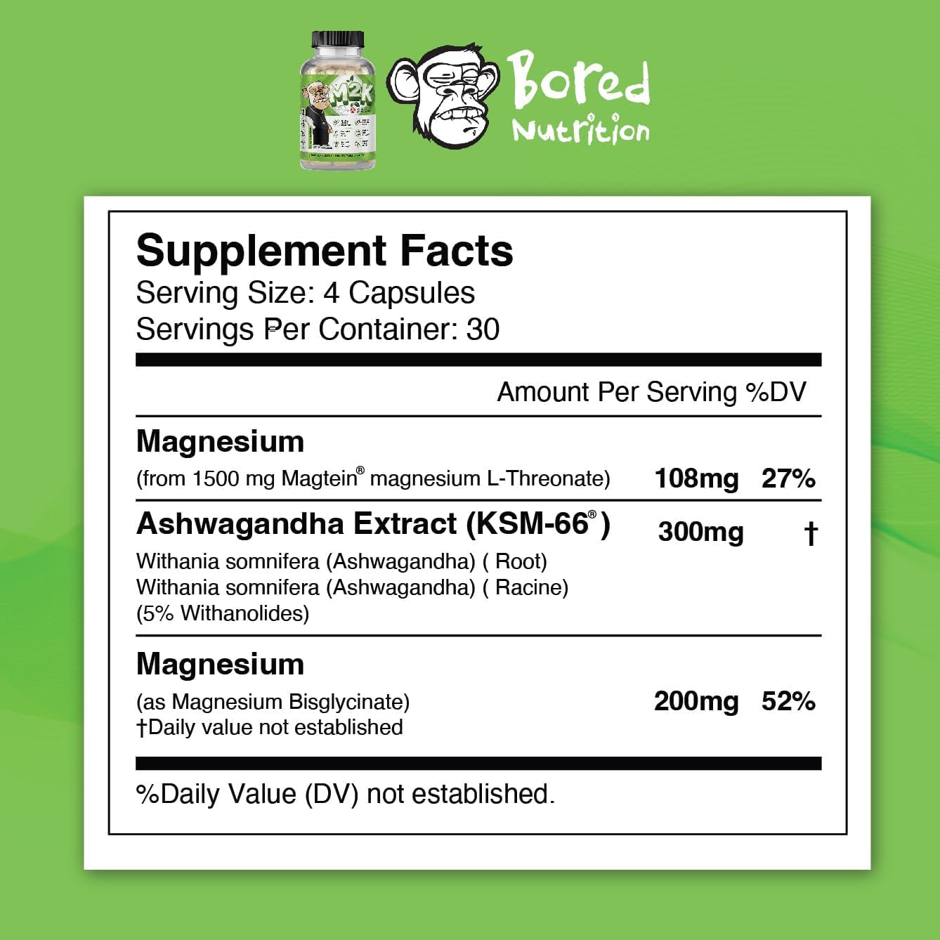 Magnesium supplement for enhanced focus