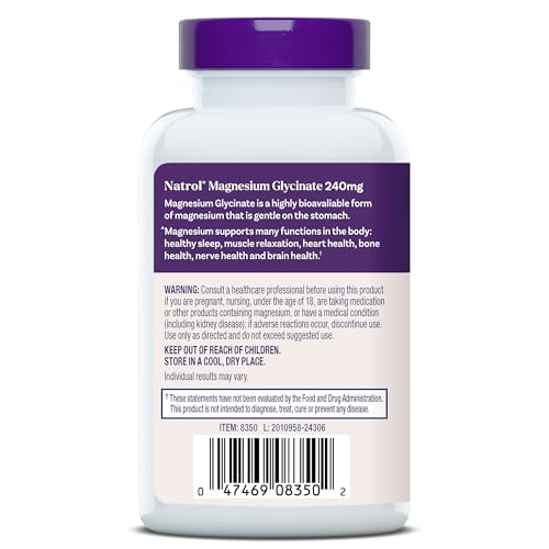 Magnesium supplement for improved sleep quality