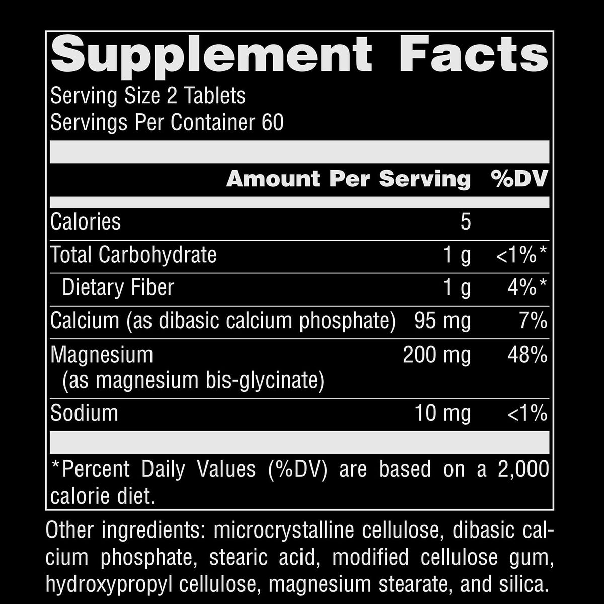 Magnesium supplement for muscle relaxation