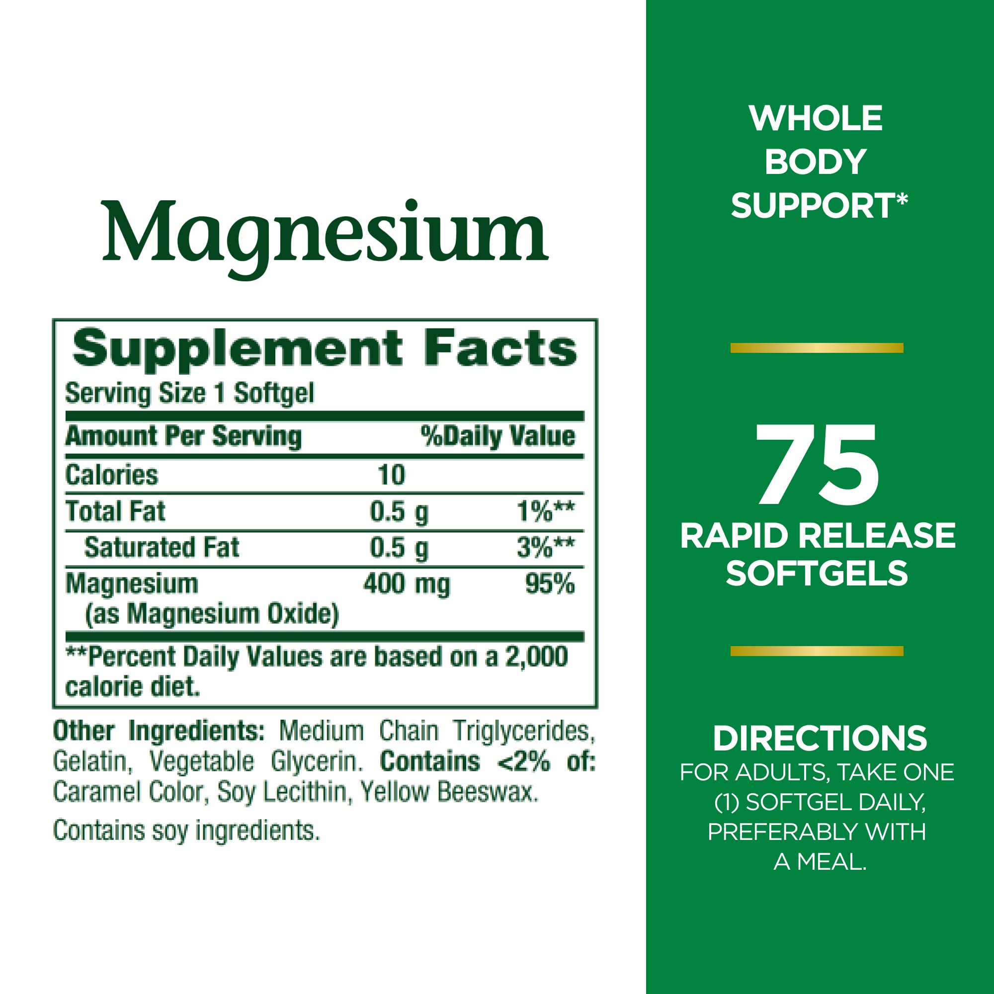 Magnesium supplement for nerve support