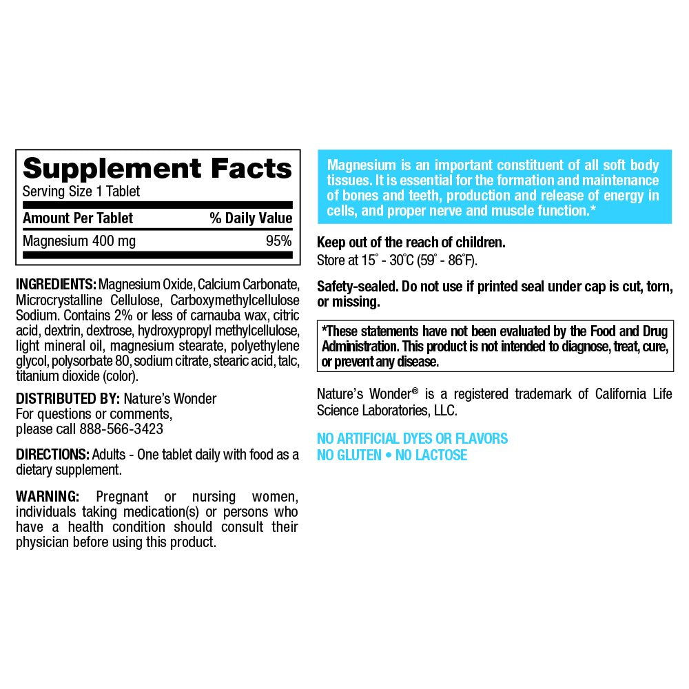 Magnesium supplement for total health