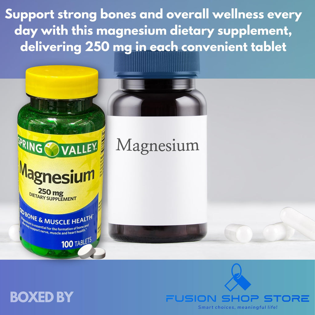 Magnesium tablets for energy and vitality