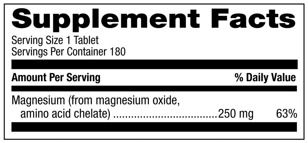 Magnesium tablets for improved health