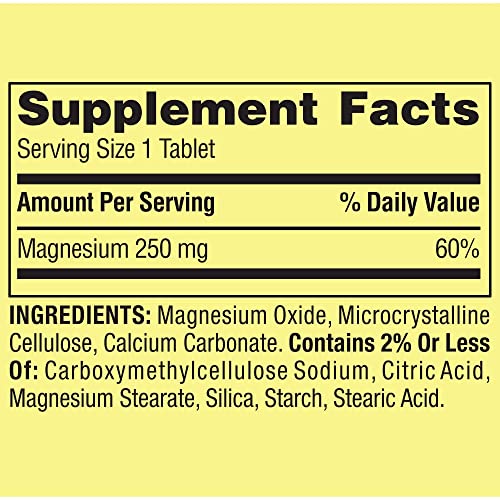 magnesium tablets for muscle relaxation