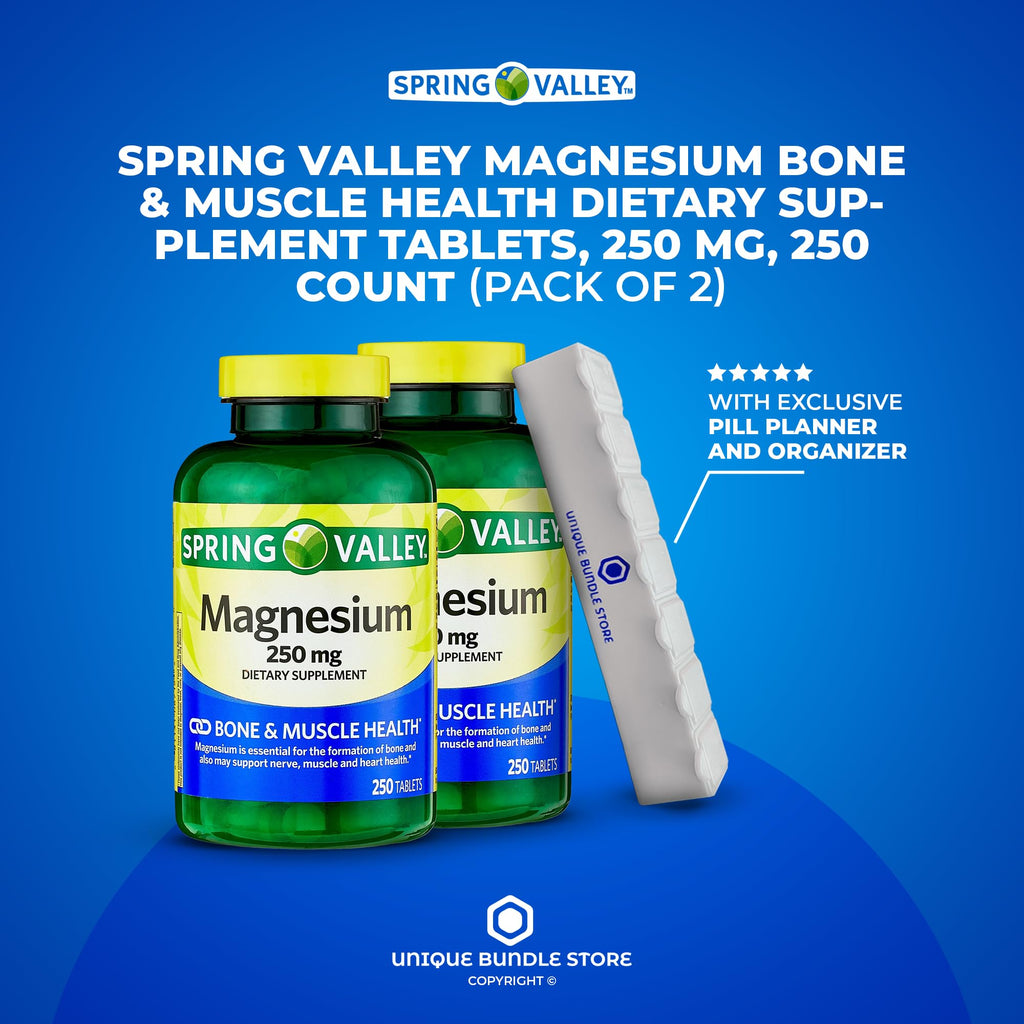 magnesium tablets with 7 day organizer