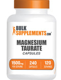 Magnesium taurate capsules for energy