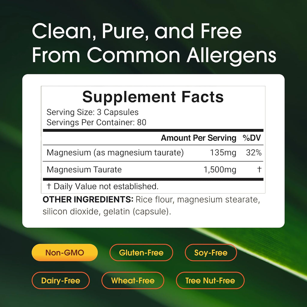 magnesium taurate for better sleep