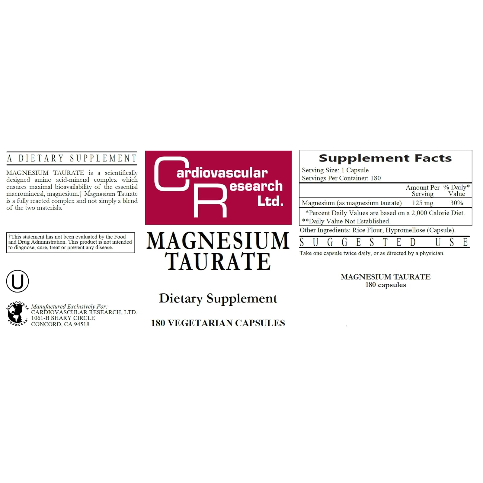 Magnesium Taurate for muscle relaxation