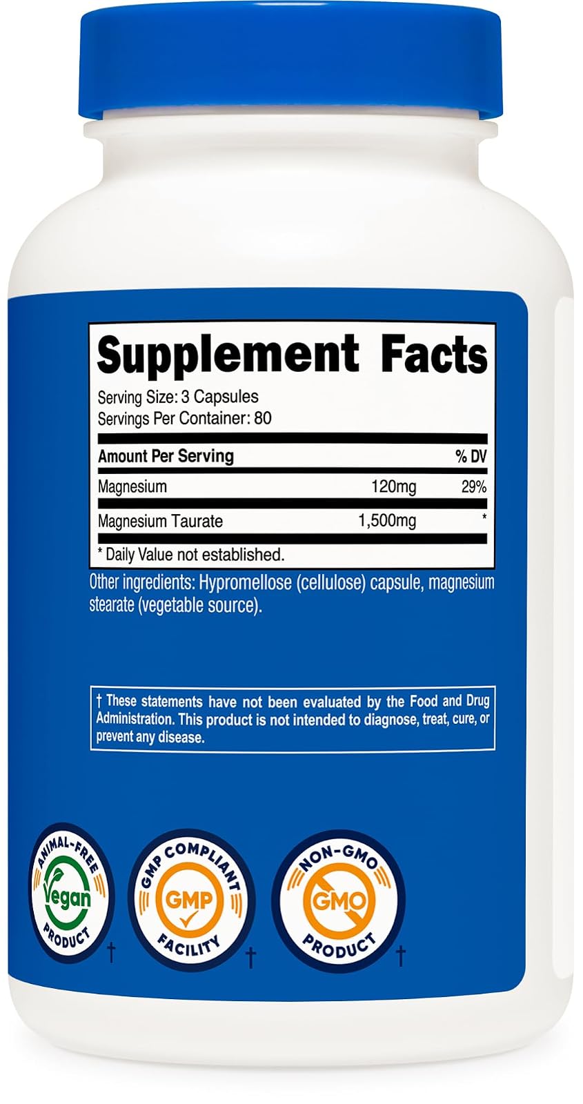 Magnesium taurate for stress relief