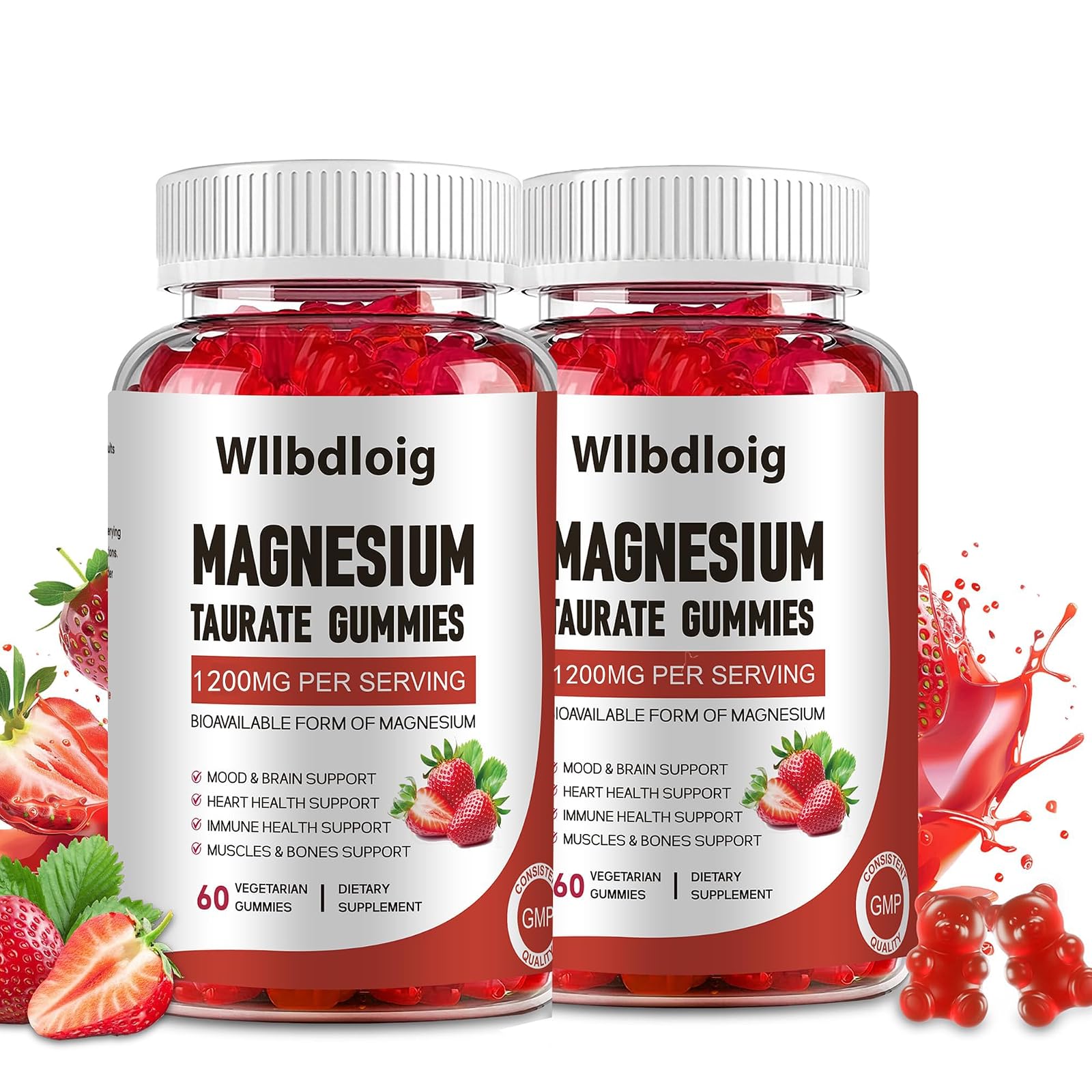 Magnesium taurate gummies for relaxation