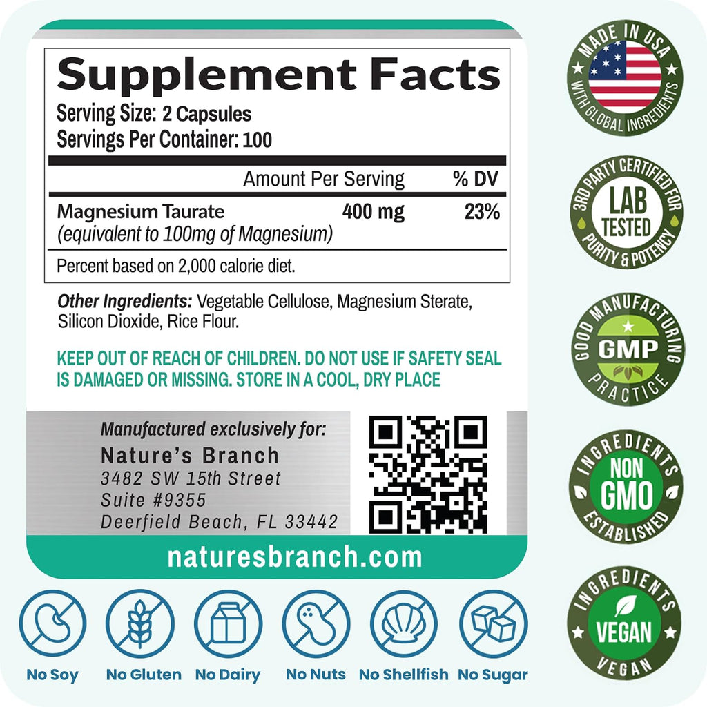 Magnesium Taurate supports energy production