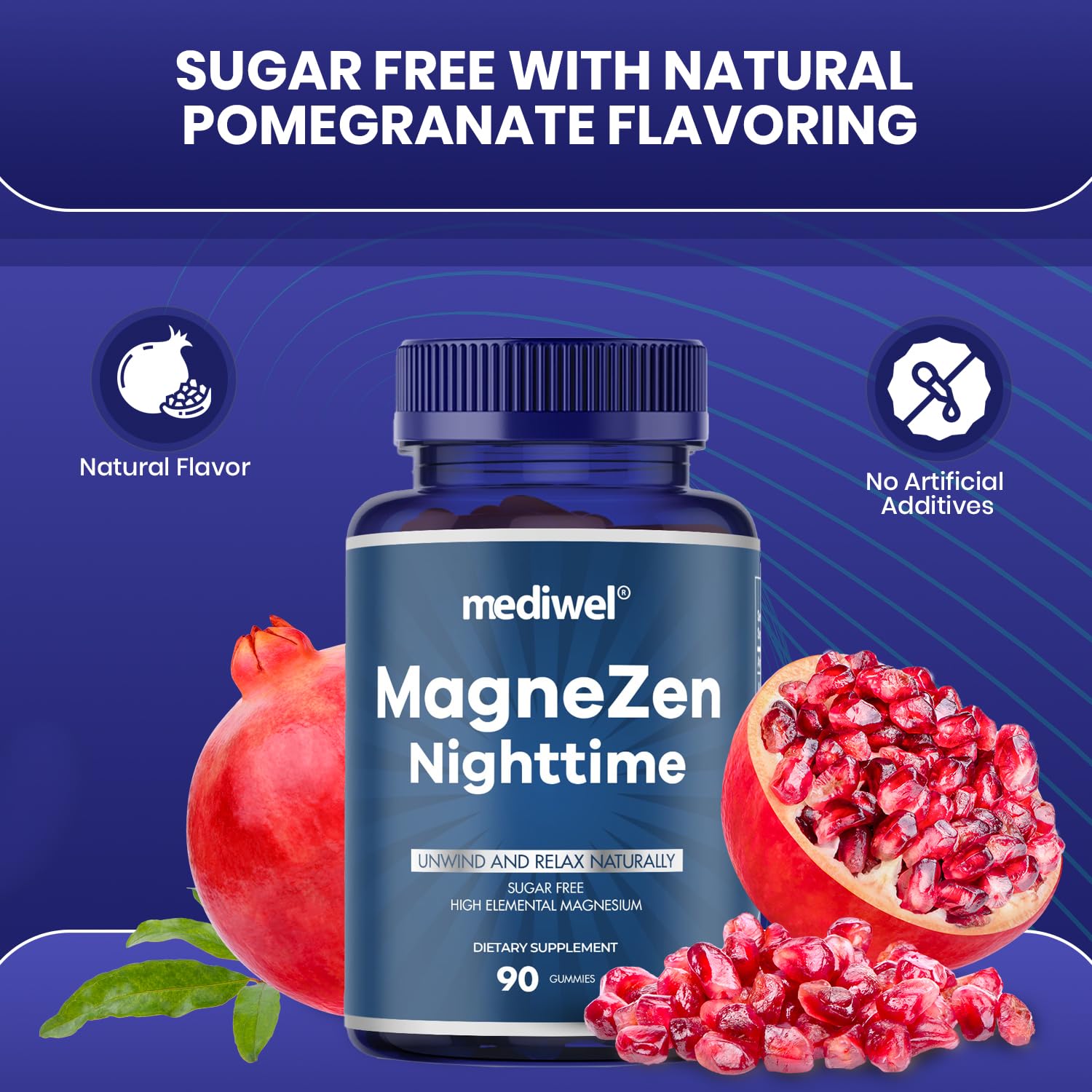 MagneZen gummies with no added sugar
