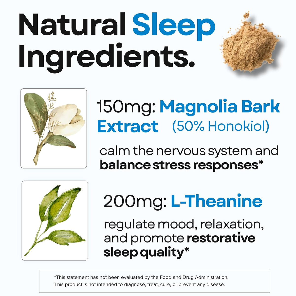 Magnolia bark sleep support capsules
